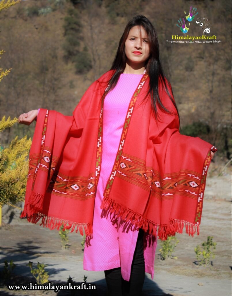 Warm Shawl By Himalayan Weavers Wool Shawl Handloom Himachal